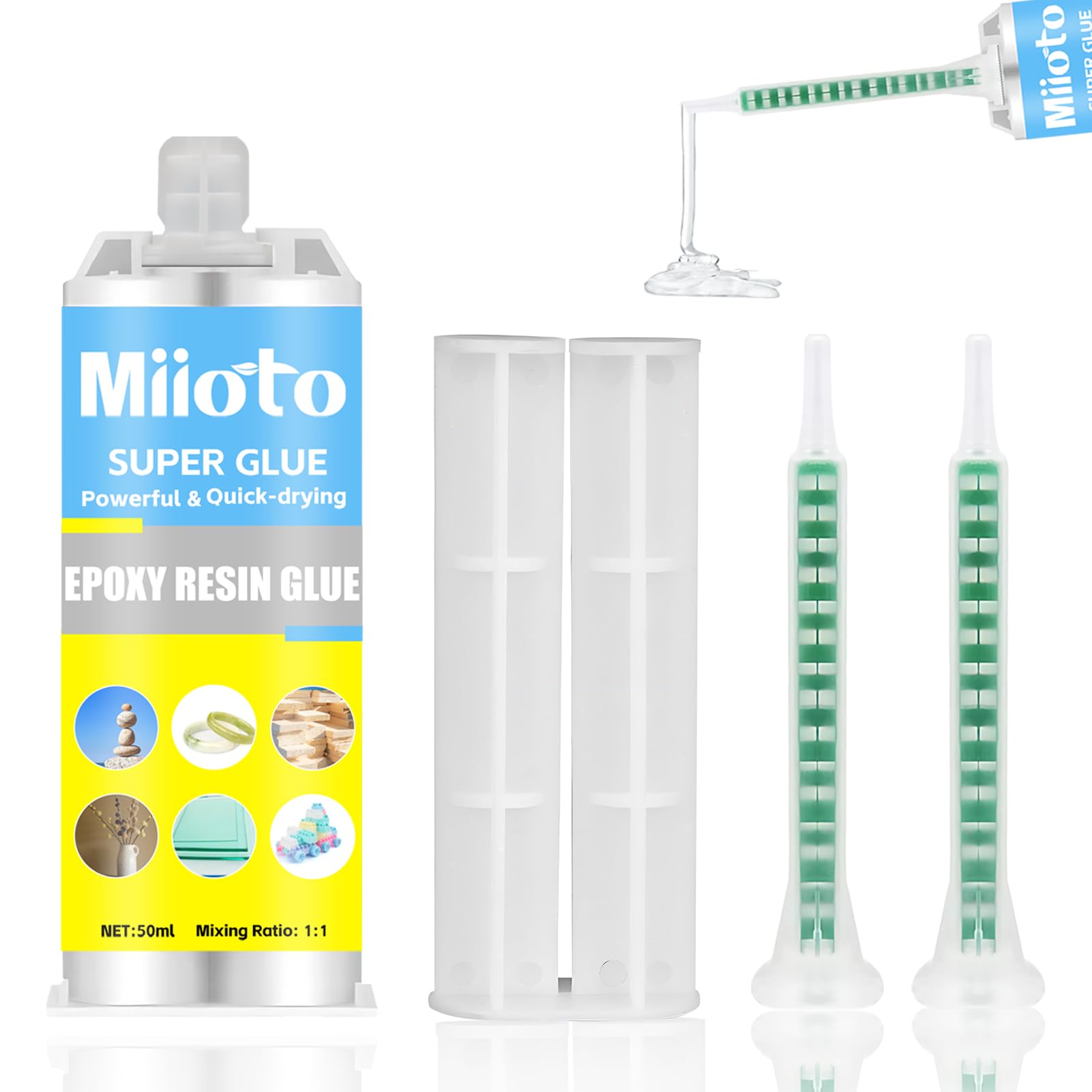 Miioto Colla Epossidica Bicomponente, Colla Epossidica, Colla ...
