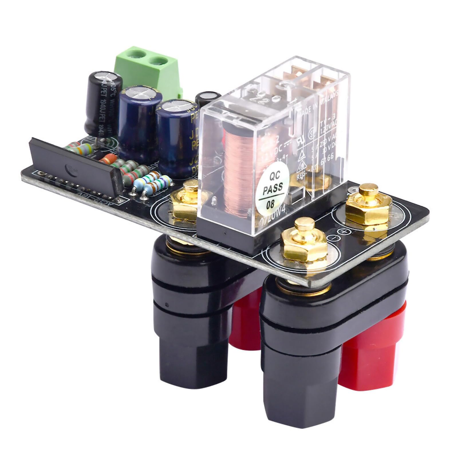 Amazon | 68mm * 37mm * 27mmスピーカー保護回路基板、チャネル電源ボード、ブザー、スピーカーに適したパワーオンミュート遅延コンポーネント | MOUDOAUER ...