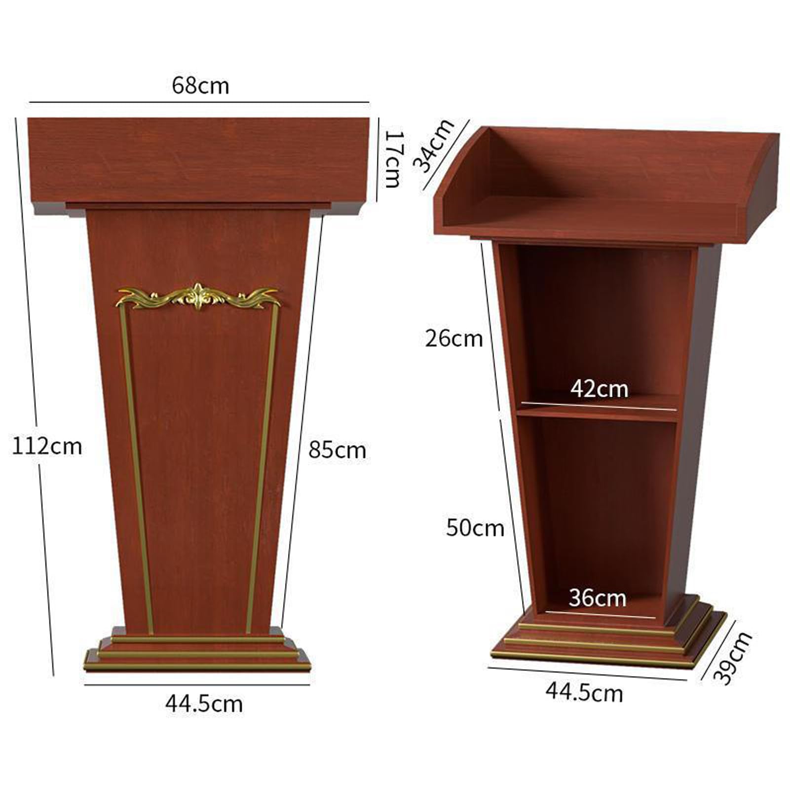 Adjustable Height Lectern For Classroom With Storage – Adjustable ...