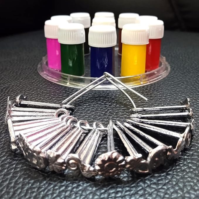 PMH - Kumkum Liquid Bindi Set, 11 Colours, Baby Seratta Pottu Achu, 16 ...