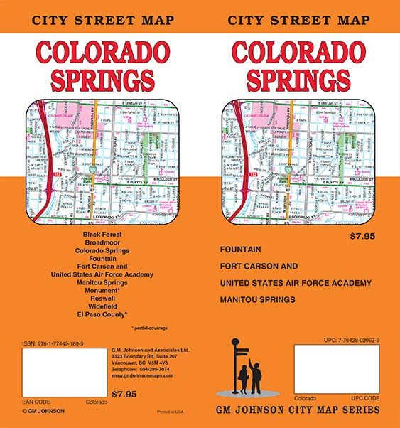 Colorado Springs, Colorado Street Map