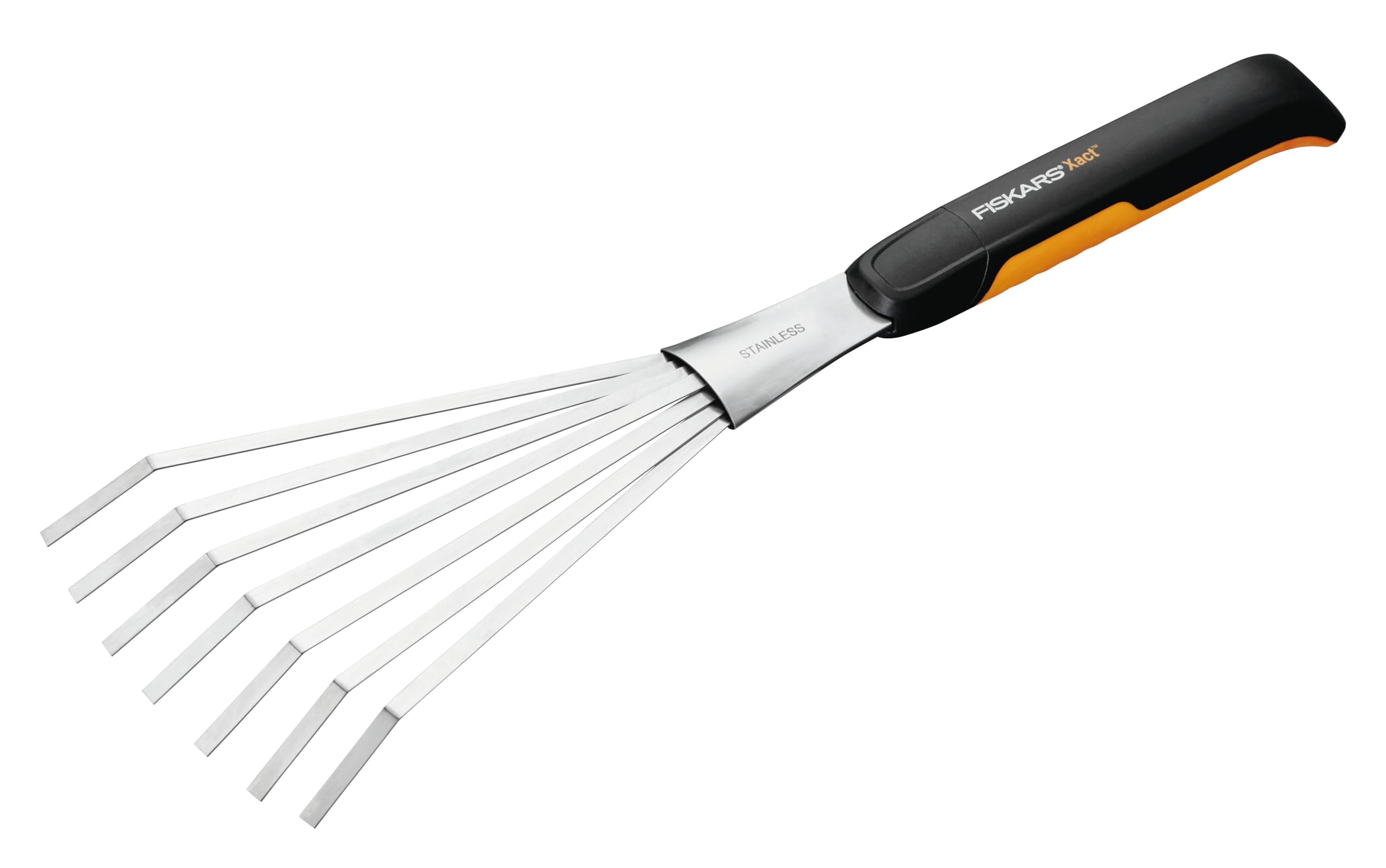 Amazon.com: Fiskars Xact Hand rake, Length: 44.3 cm, Width: 12.5 cm ...