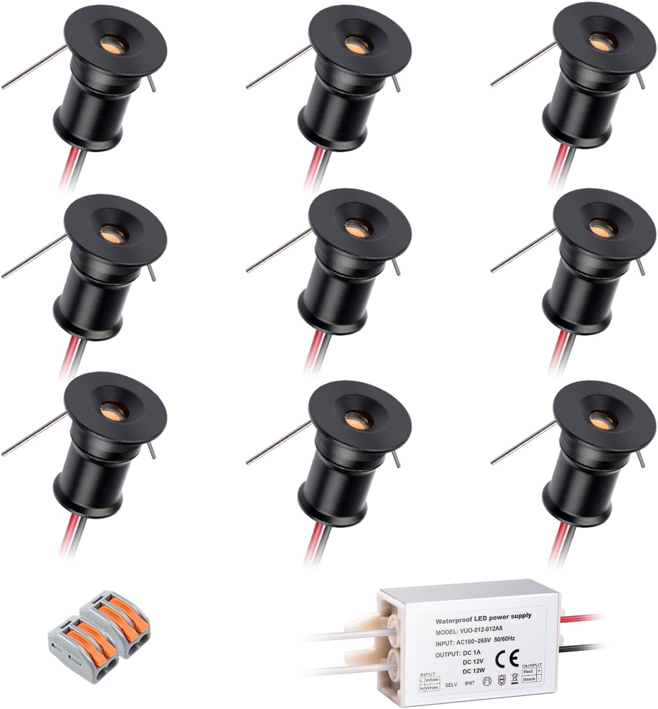 Micro Mini Down Light LED Fixture (90 to 240 VAC) - 1.25" Diameter - 1 ...