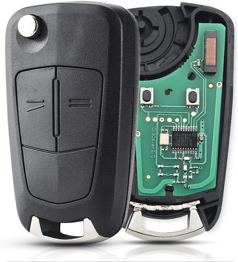 433MHZ 2 Buttons Flip Car Remote Control Key Fob For Vauxhall Opel ...