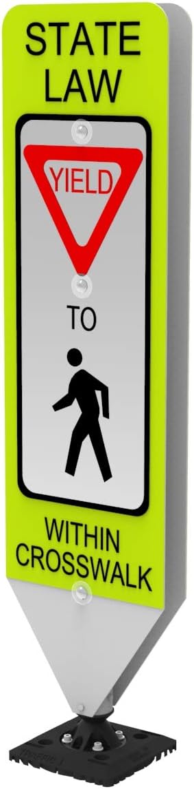 Amazon.com : SmartSign "Stop For Pedestrians Within Crosswalk" LotBoss ...