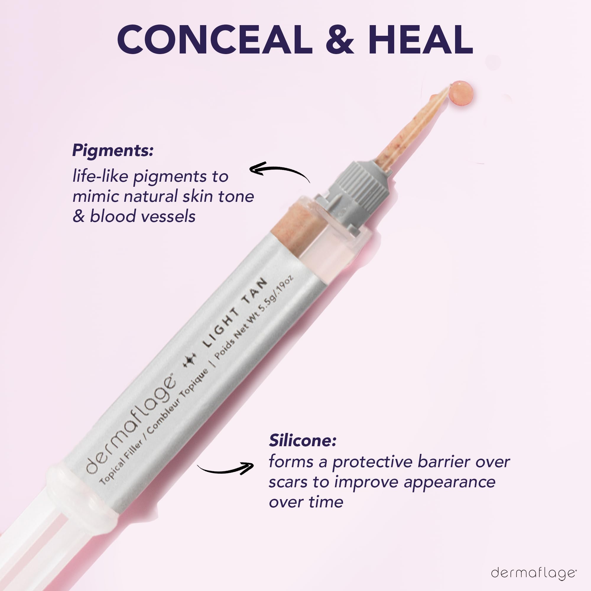 Snapklik.com : Dermaflage Scar Filler Kit - Light Tan - Deep Scar Cover ...