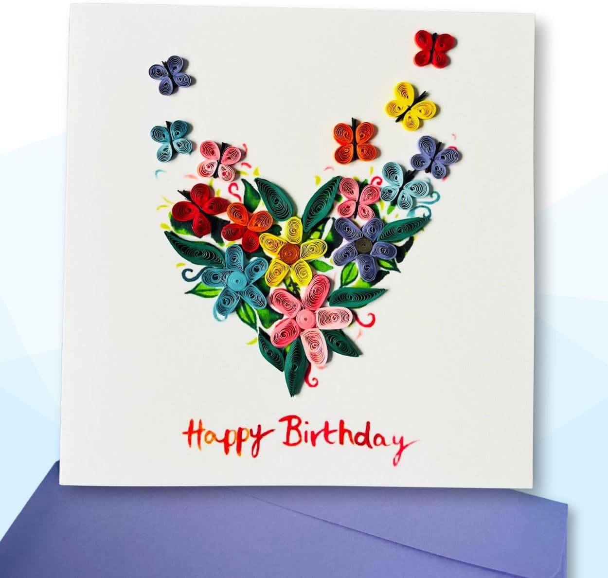 Amazon.com : Quilling Card 3D Greeting Cards, handmade Quilling Cards ...