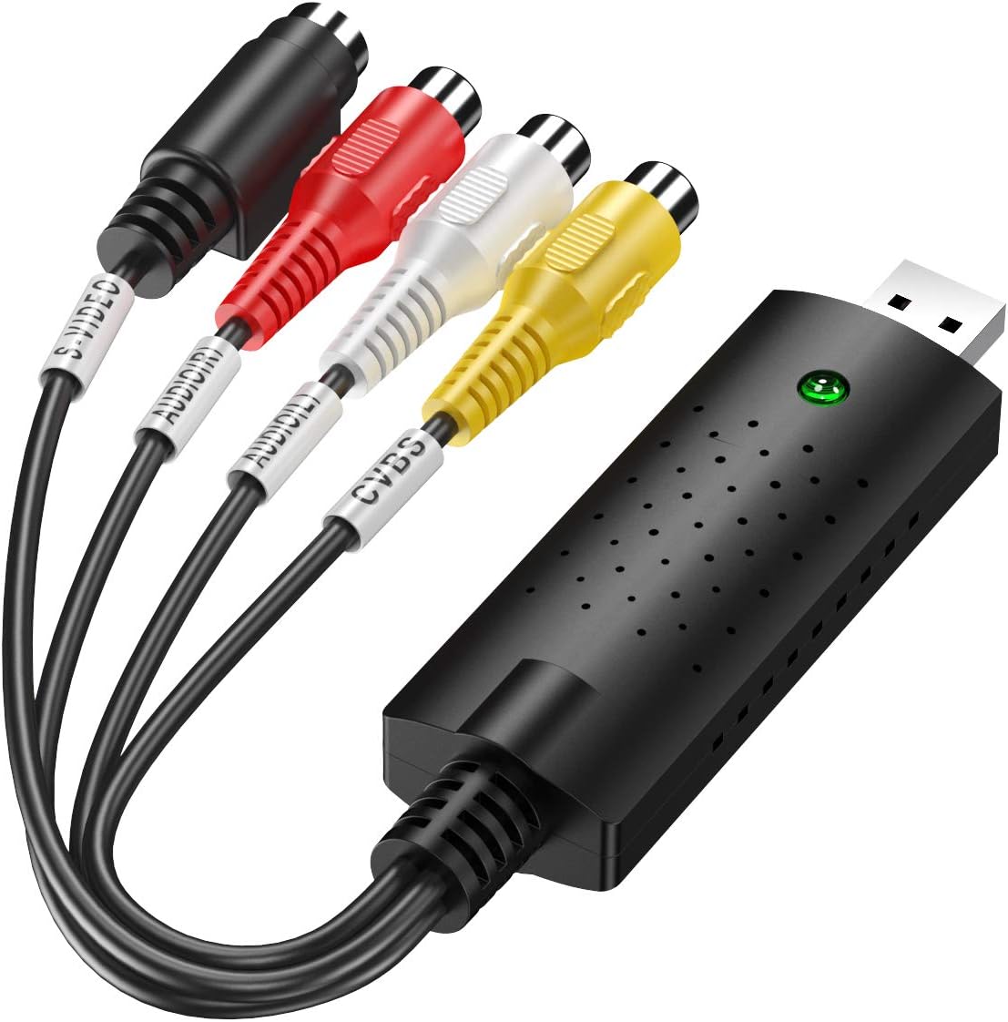 Amazon.com: VHS to DVD Capture Card, 2.0 USB Converter - AV to Digital ...