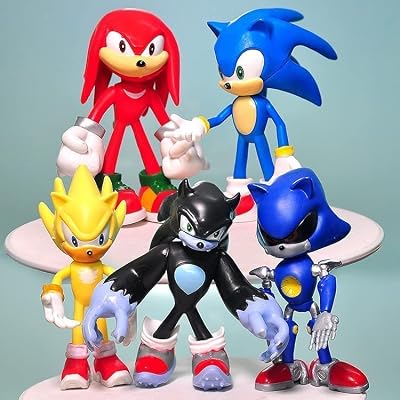 Buy YOSAL Sonic Hedgehog Action Figures Toys 8pcs/Set Extra-Large Size ...