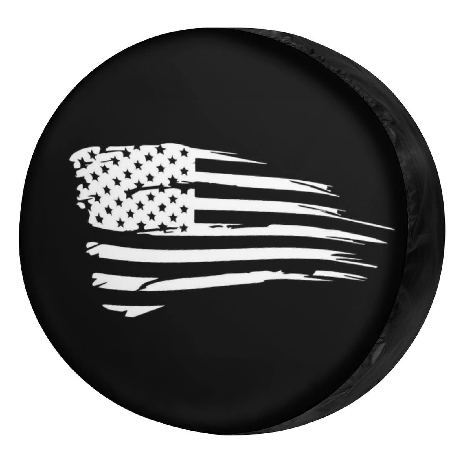 Amazon.com: Foruidea Waving American Flag Military 1 Spare Tire Cover ...