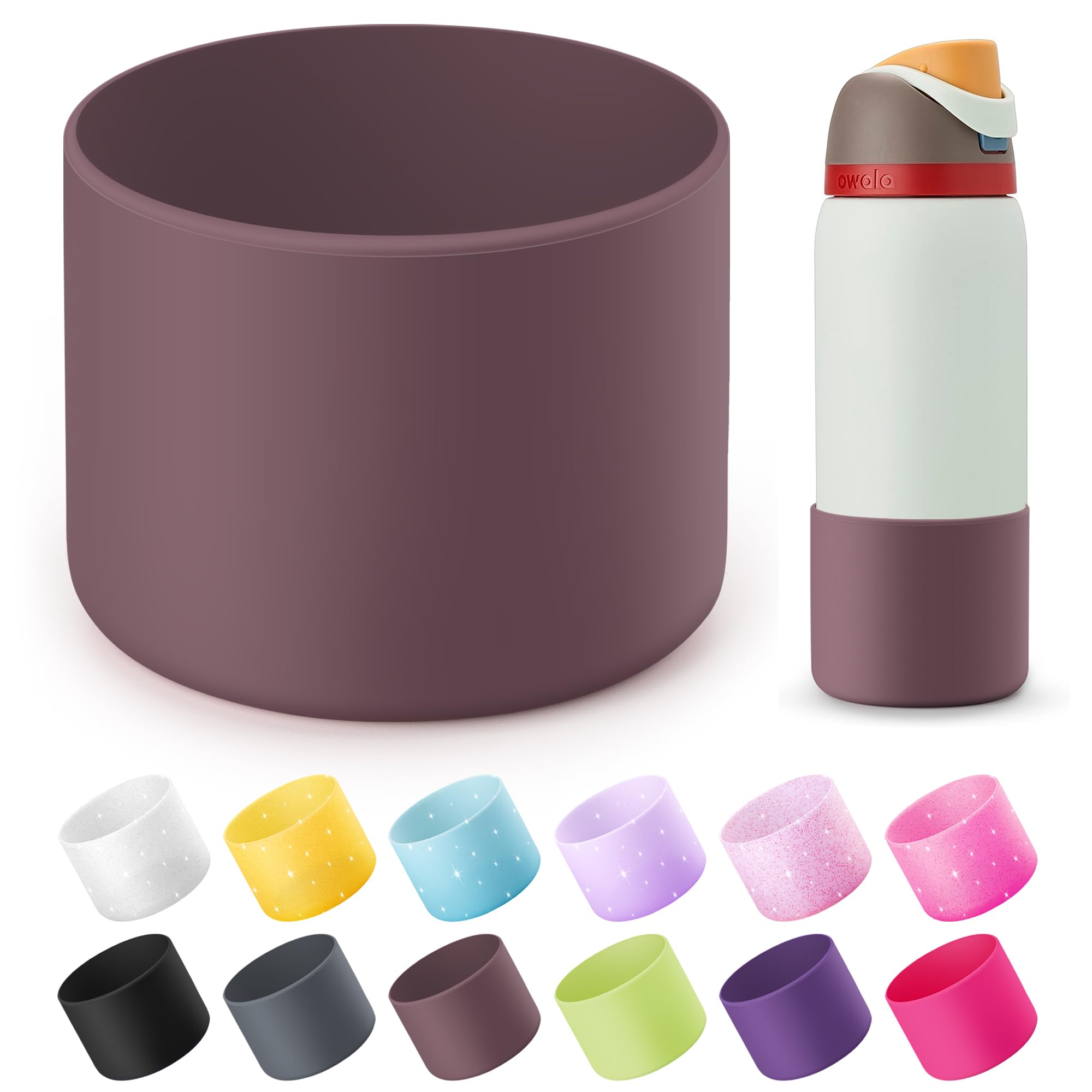 Amazon.com | Diumepo Silicone Water Bottle Boot for Owala 32 oz, Anti ...