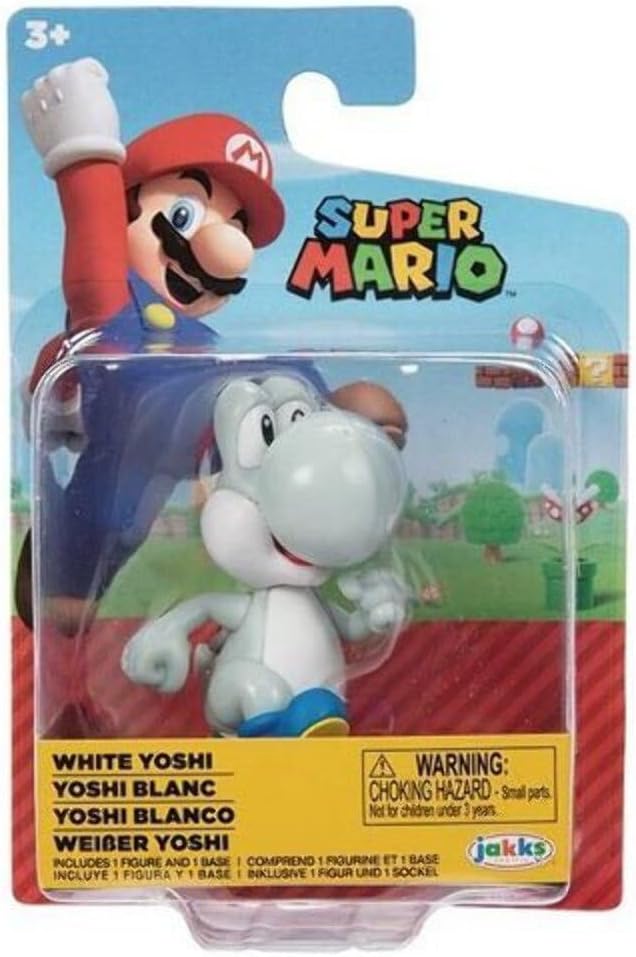 World Of Nintendo Super Mario 2.5" White Yoshi Wave 36 Figure : Amazon ...