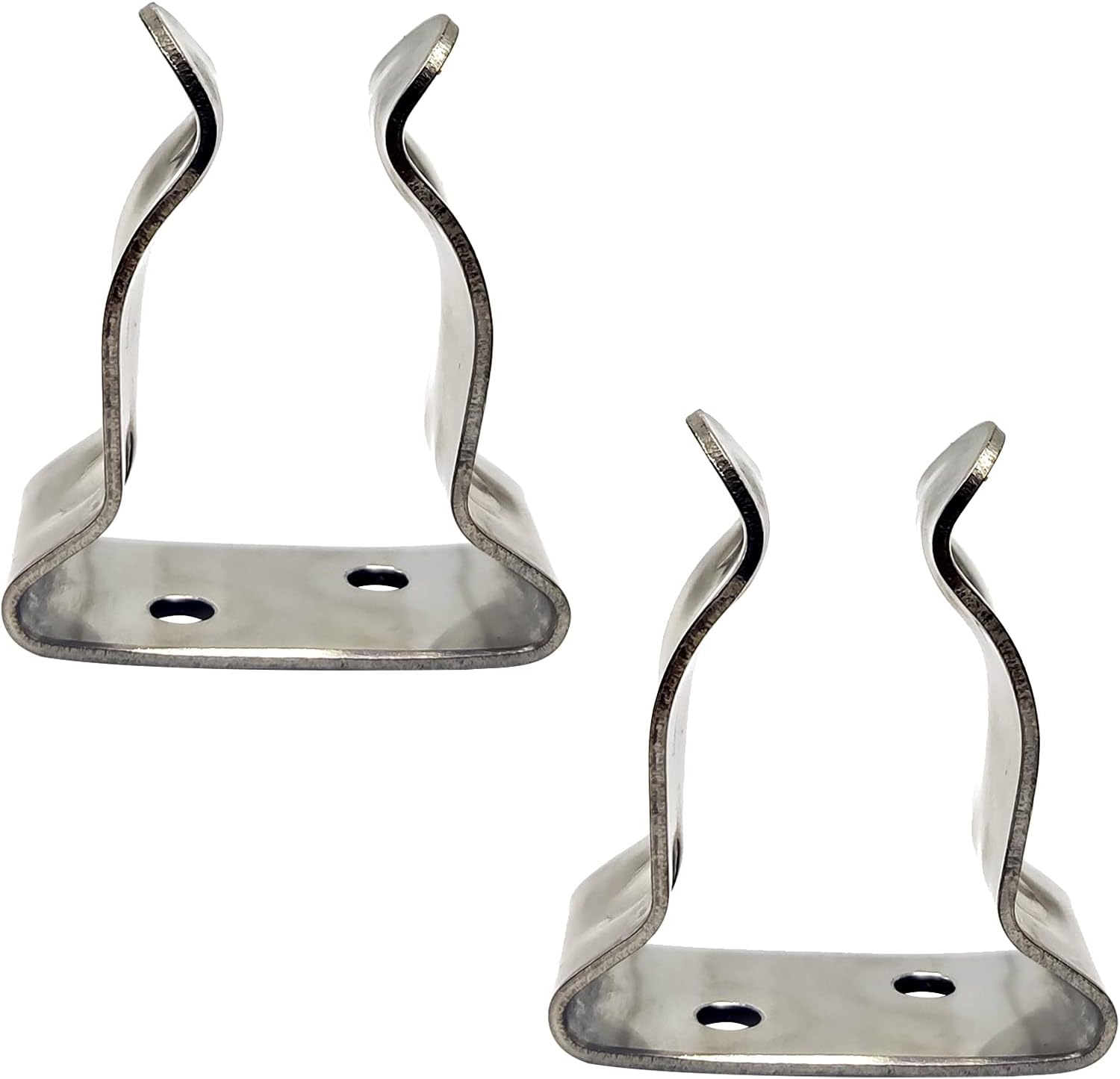 Amazon.com : IDGGDI 2 PCS Stainless Steel Boat Hook Spring Clamp Holder ...