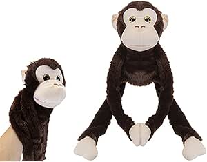 Dark Brown Cuddle Plush Monkeys Full Body Hand Puppet - 165 cm (1 Pc ...