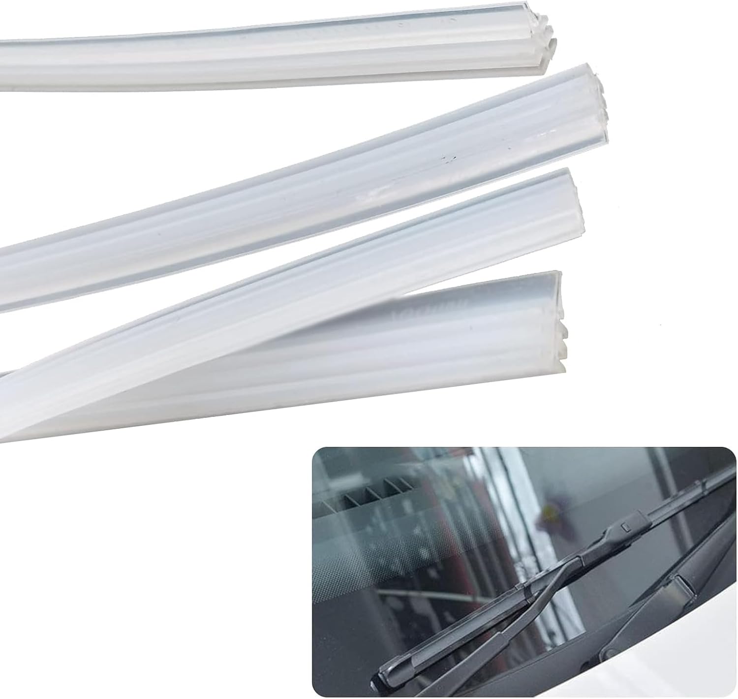Amazon.com: UGSHY 4 PCS Boneless Wiper Blade Strip, Frameless ...