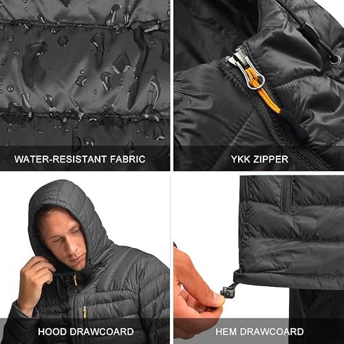 Reviews for HARD LAND Men's Down Jacket Packable,Water Resistant 5 ...