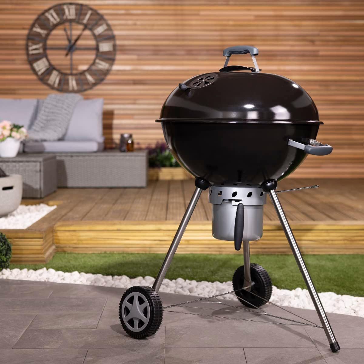 Weber Compact Kettle Charcoal Grill Barbecue, 57cm | BBQ Grill with Lid ...