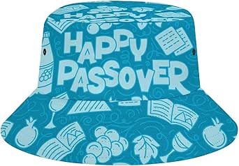 Happy Traditional Jewish Passover Bucket Hat for Women,Men's Funny ...