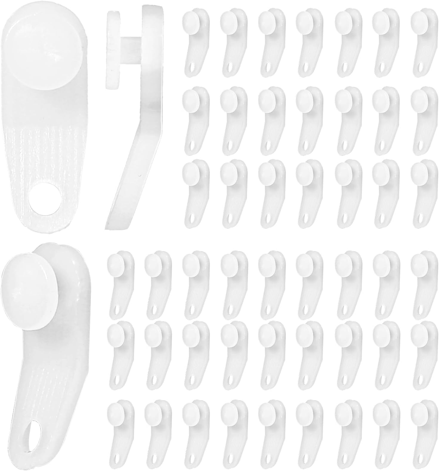 Amazon.com: Luomorgo 23mm/0.91 inch Length White Plastic Curtain Track ...