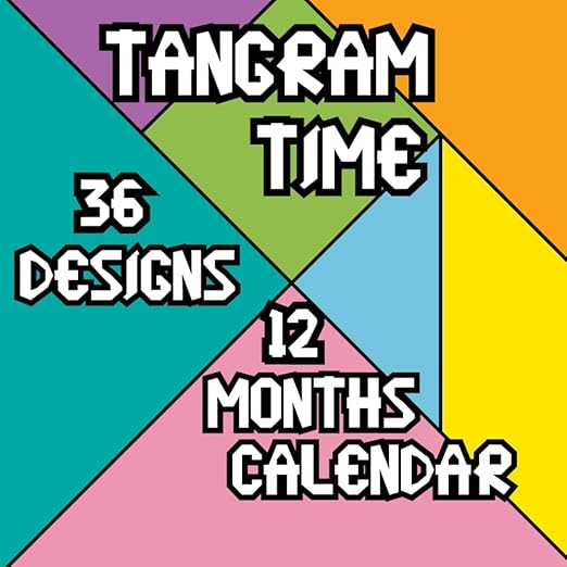 Tangram Time: 12 Months Tangram Calendar Puzzle for Kids Ages 4 - 8 ...