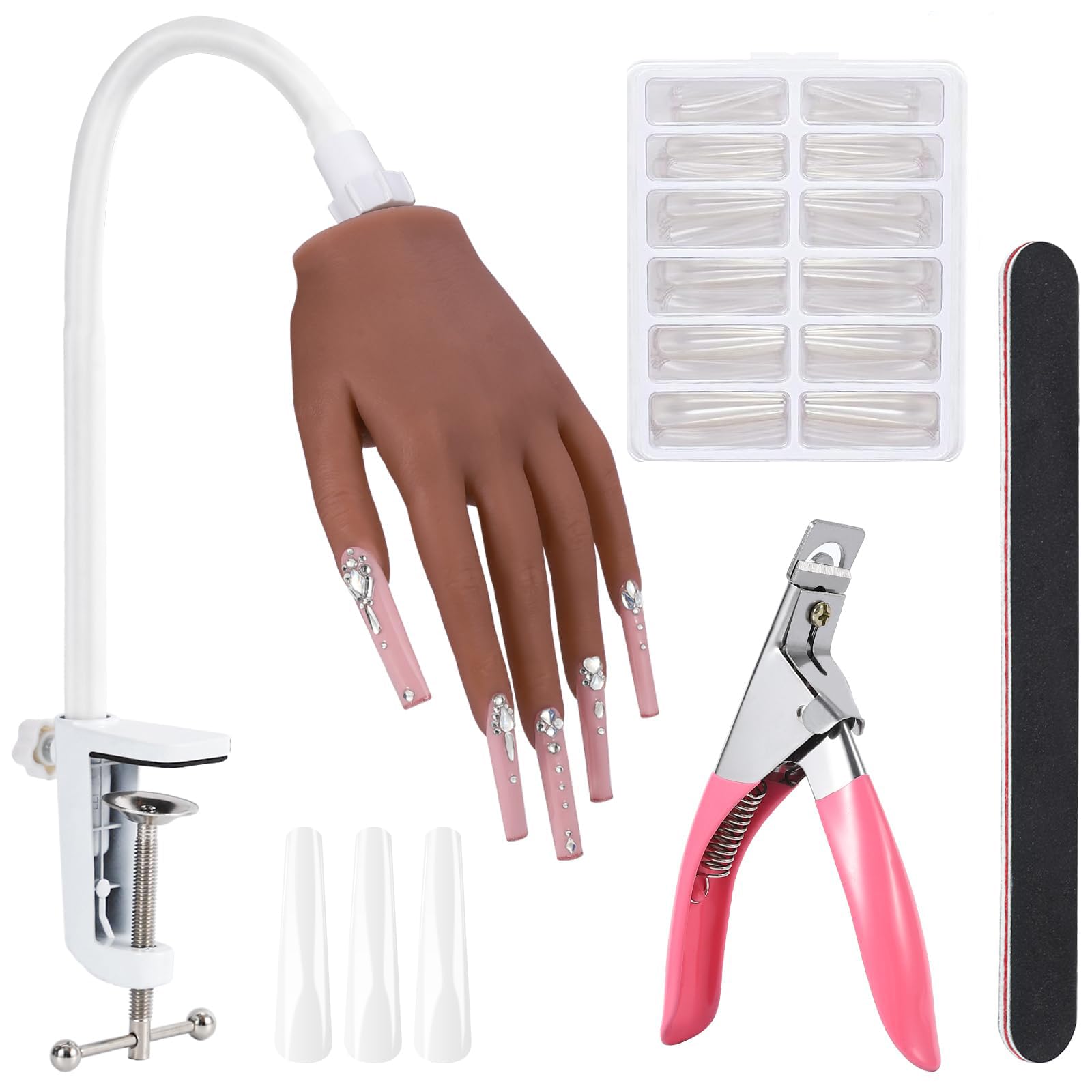 Amazon.com: Silicone Practice Hand for Acrylic Nails: Soft Touch Liquid ...
