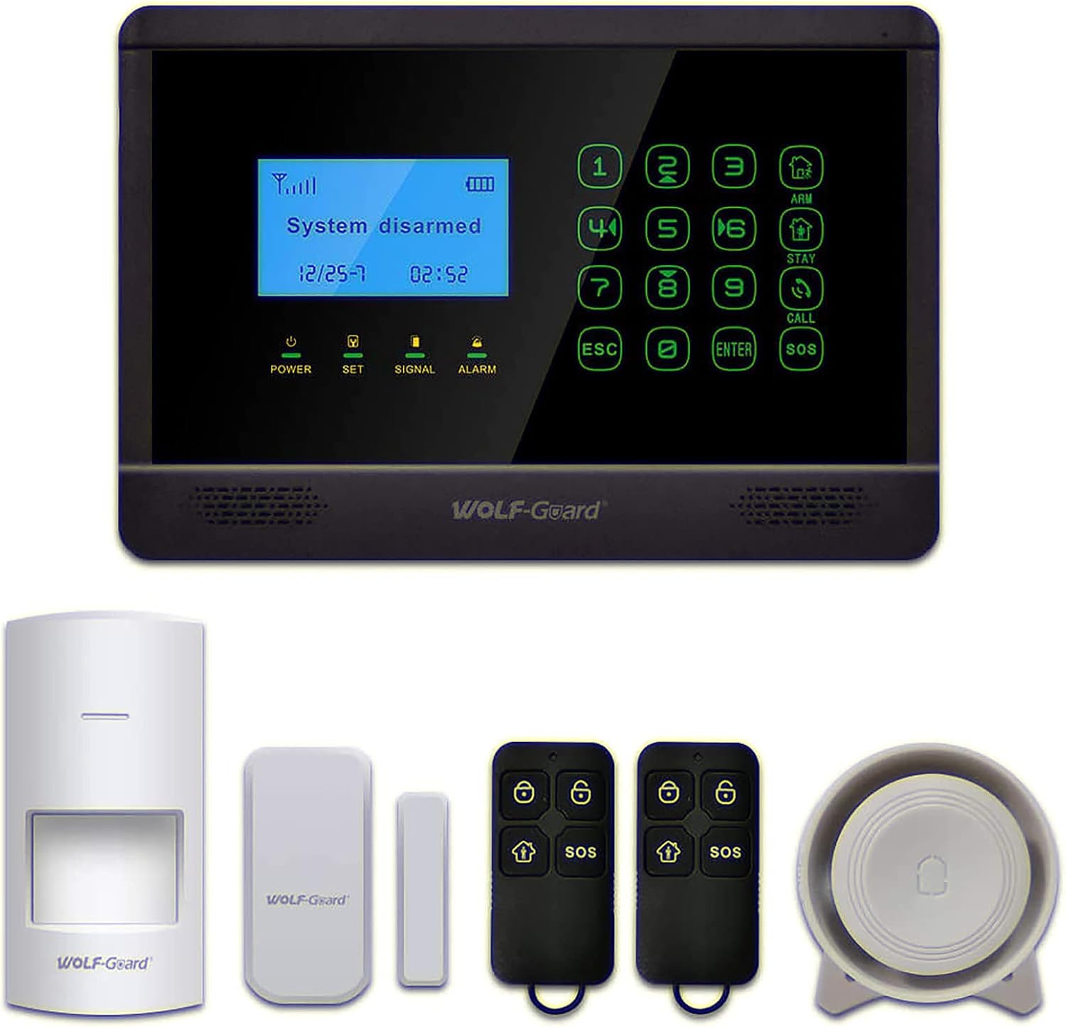 Wolf-Guard M2BX 4G GSM Home Security Systems, Wireless 433MHz DIY ...