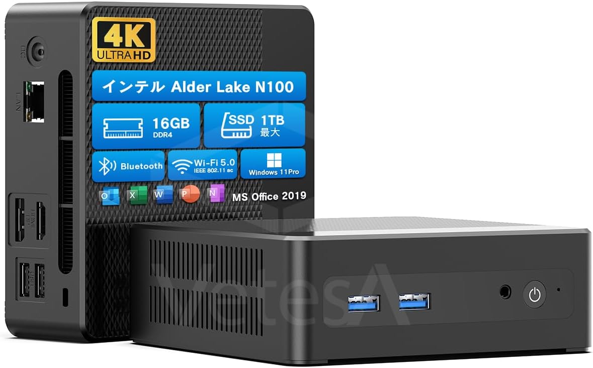 Amazon.co.jp: WVX ミニpc N100 2024新版 【N150より速い】大容量12GB DDR5 512GB SSD,第12 ...