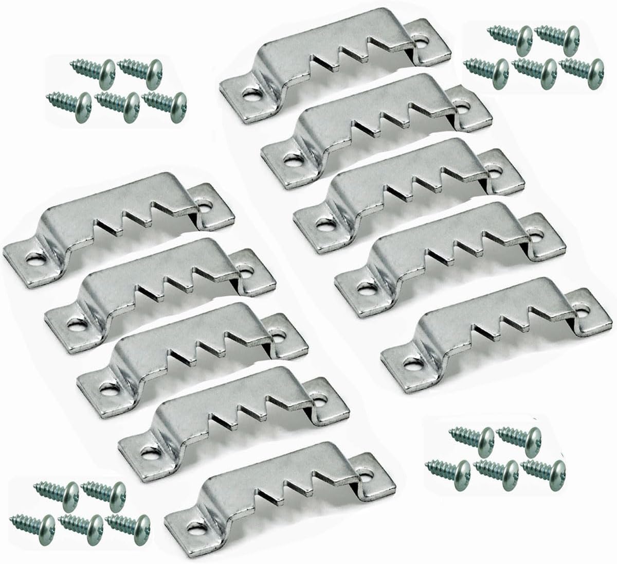 Heavy Sawtooth Hangers with Screws - 50 Pack - Heavy Picture Hangers ...