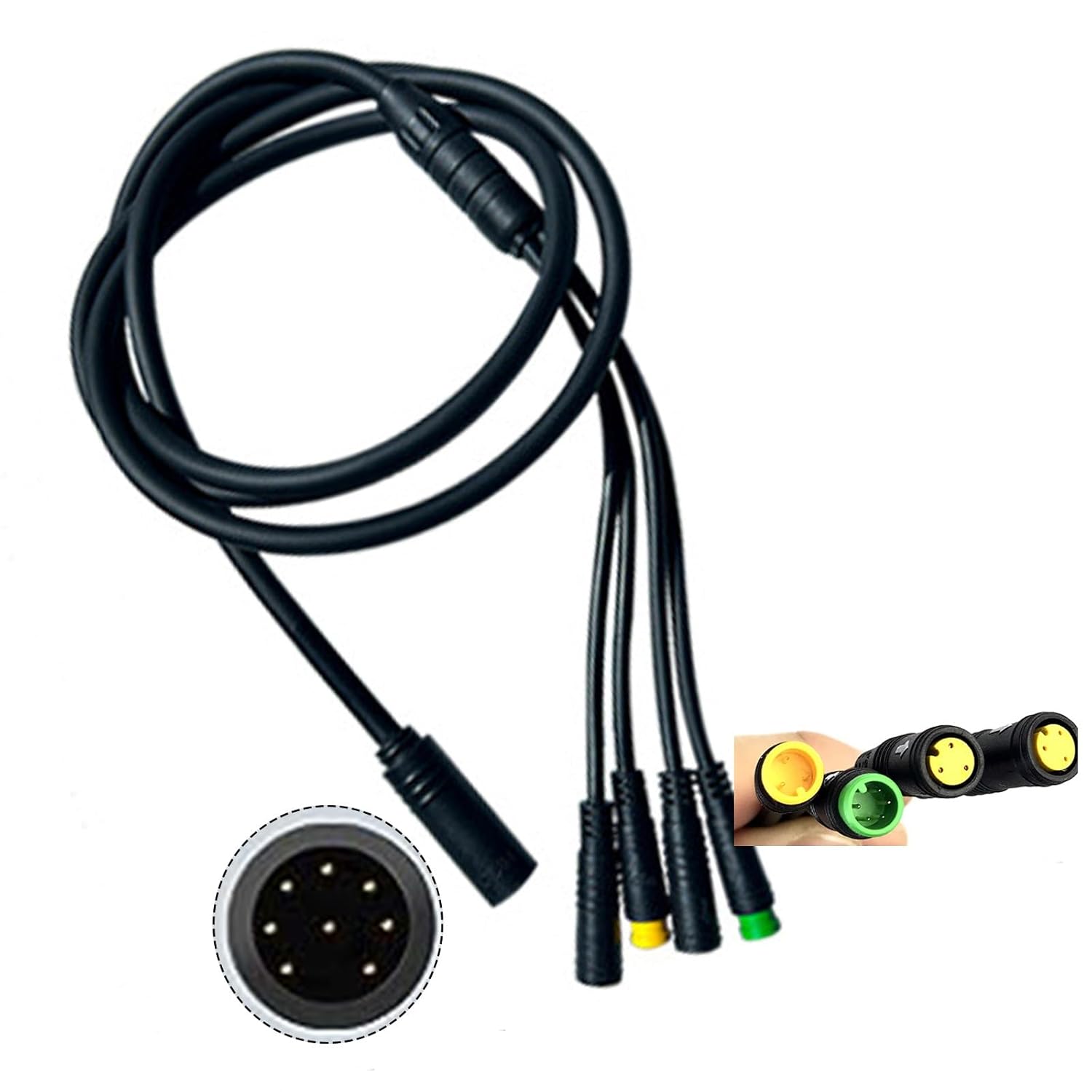 Amazon.com: Electric Bike 1T4 Waterproof Cable E-Bike Conversion ...