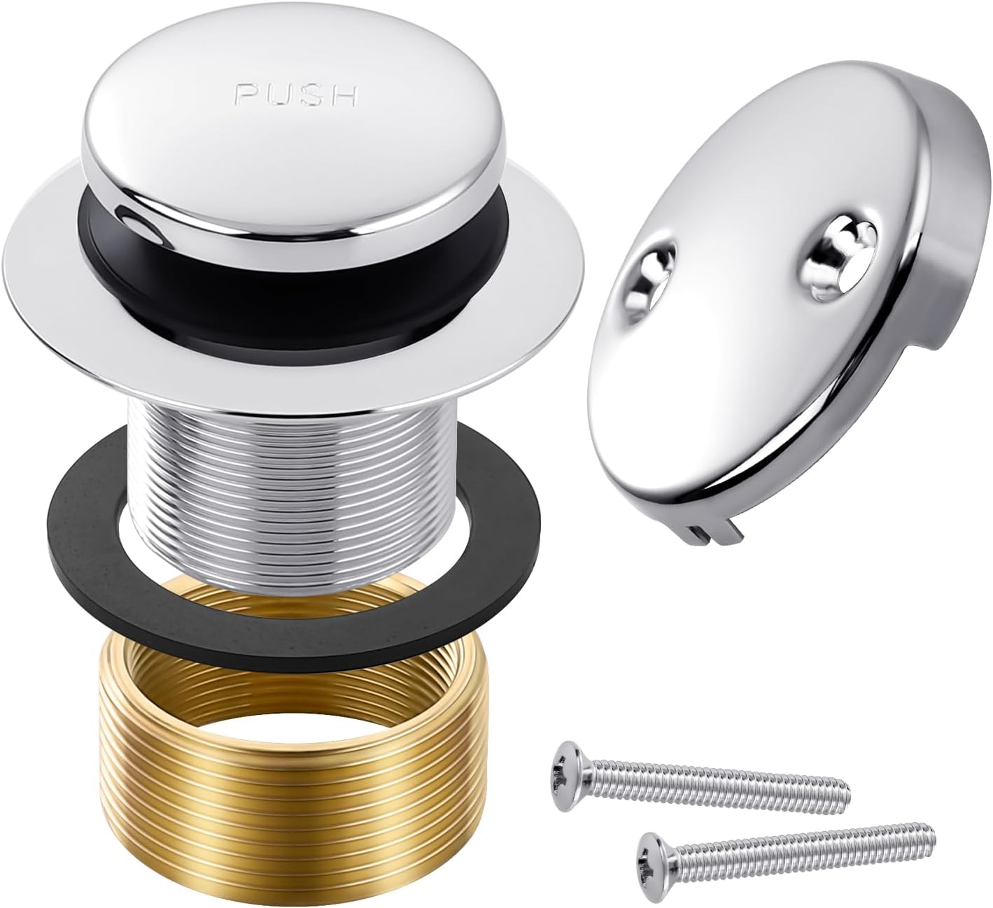 Amazon.com: Lift & Turn Bathtub Drain Stopper - Tub Drain Stopper ...