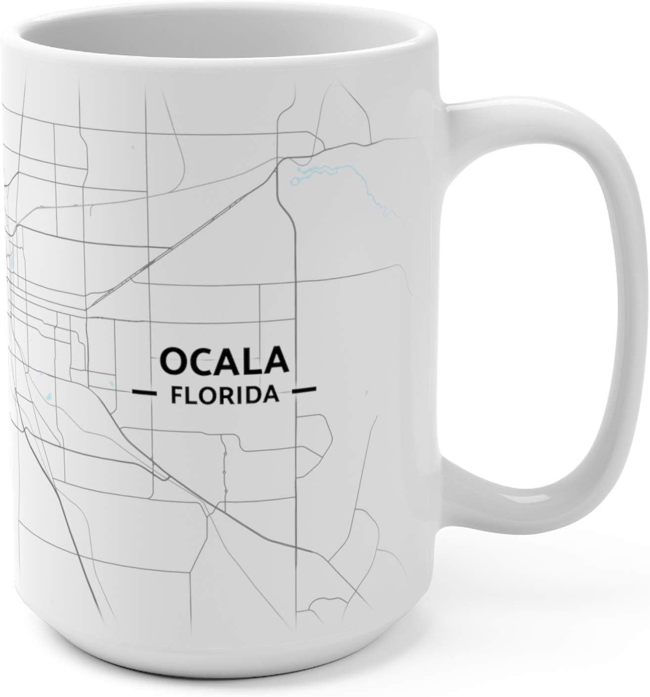 Amazon.com: Hometown Bias Ocala, Florida FL Map Mug (15 oz) : Home ...