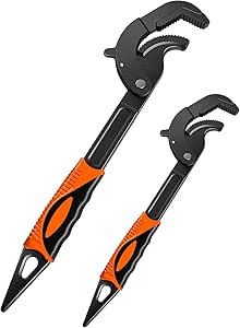 Amazon.com: YLXL 多功能快速开口管钳扳手工具板子活口快速开口管钳套装扳手多用 ...