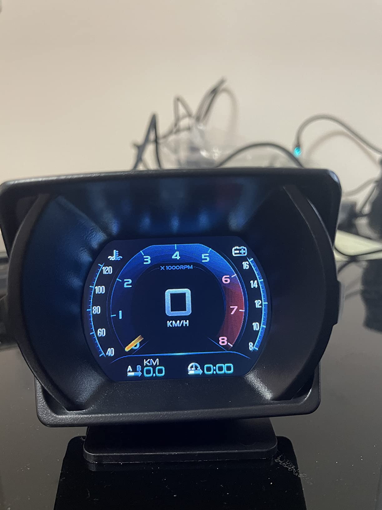Amazon.co.jp: GIGC OBD2 Meter, Tachometer, Car Head-up Display ...