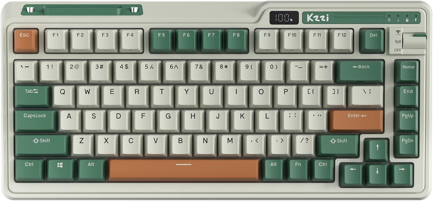 Amazon.com: KZZI K75 PRO RGB 75% Wireless Gasket Mechanical Keyboard ...