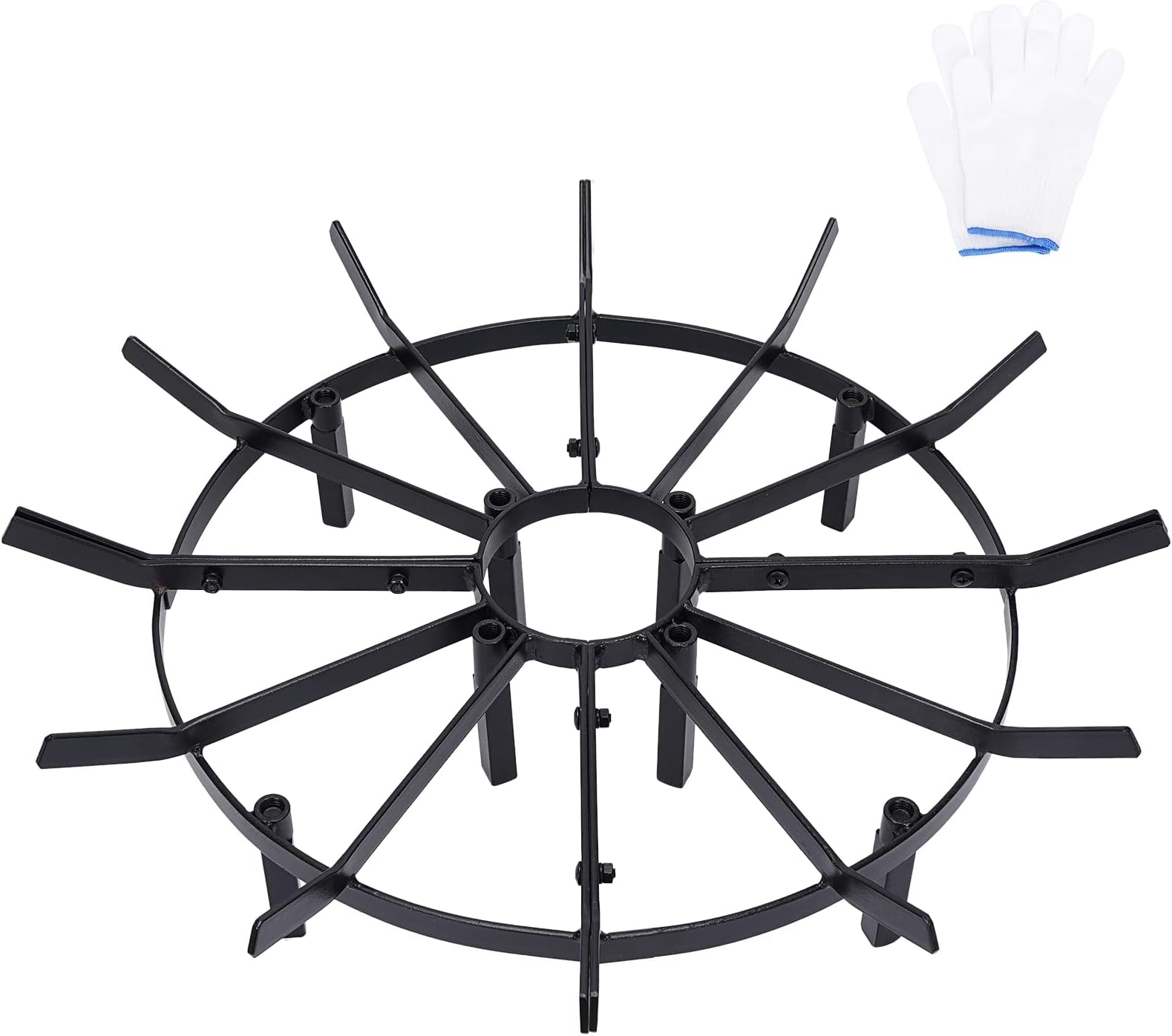 Amazon.com: MOOACE Fireplace Grate,24 inch Heavy Duty Solid Steel Firep ...