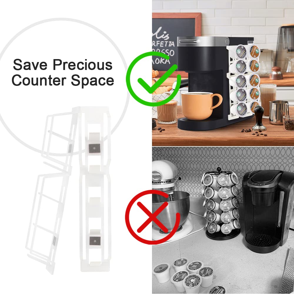Snapklik.com : SUNGRACE Coffee Pod Holder For Keurig K Cup Pods, Side ...
