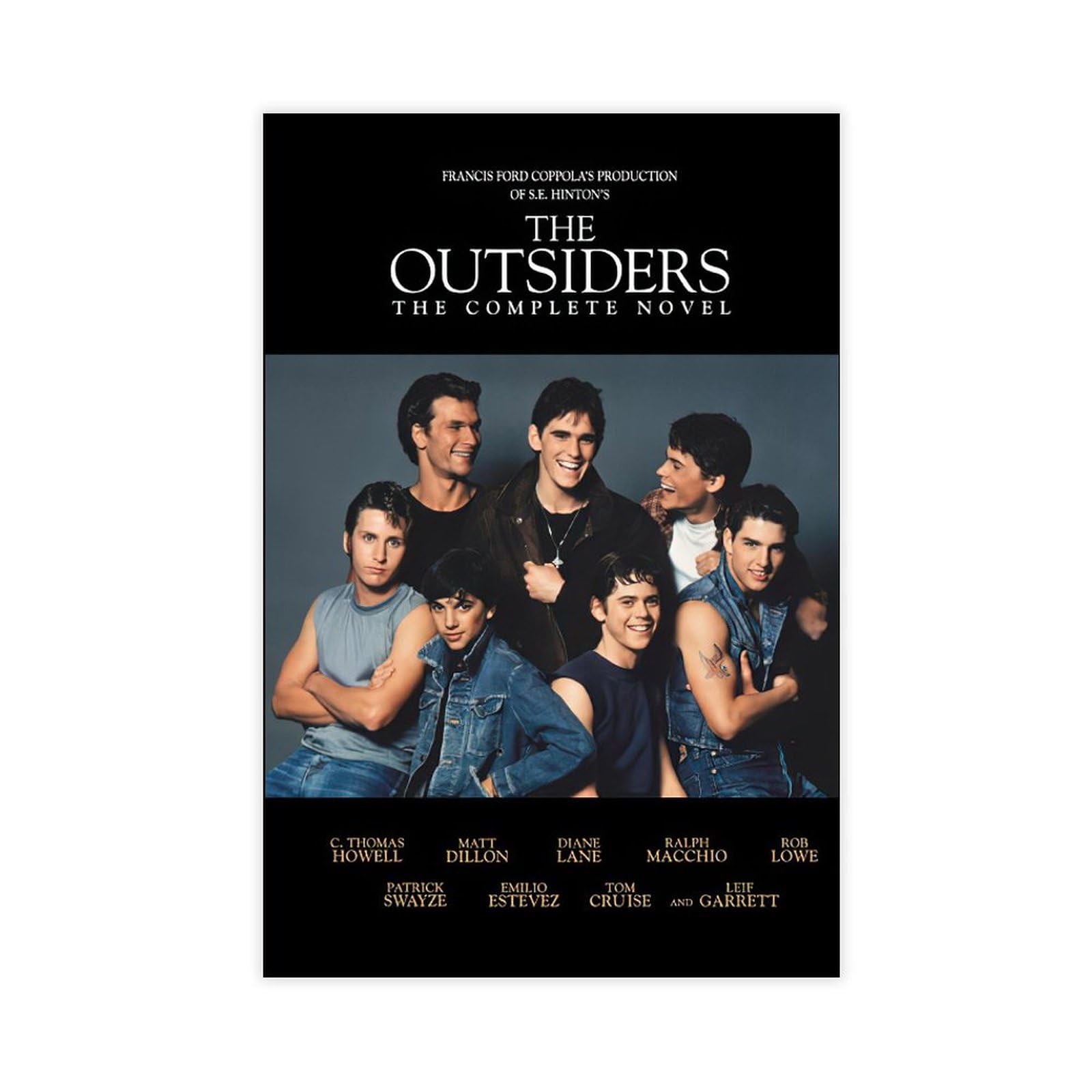 Amazon.com: The Outsiders Movie Poster Teen Drama Office Poster Retro Poster Poster Decorative ...