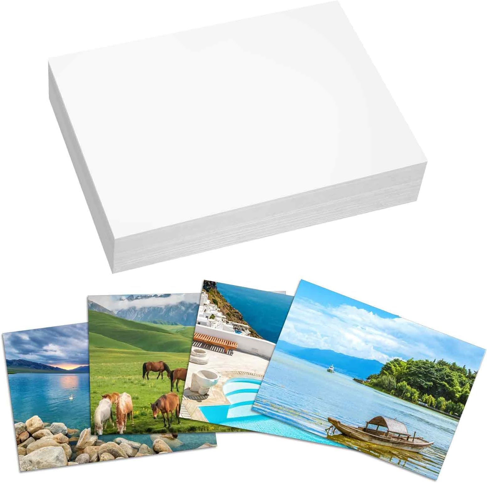 Amazon.com : 3.5 x 5 Inch 100 Sheets Photo Paper, Glossy Photo Paper ...