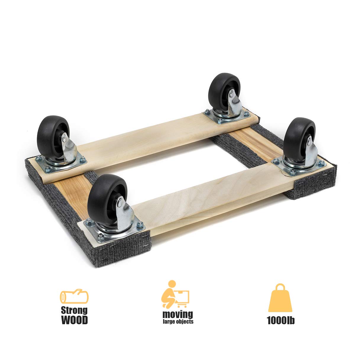 Snapklik.com : Stark Wheeled Heavy Duty Furniture Dolly Moving Carrier ...