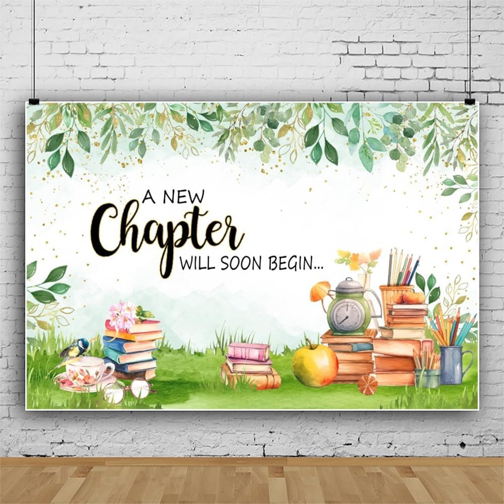 Amazon.com : Vinyl 5x3ft A New Chapter Will Soon Begin Backdrop The ...
