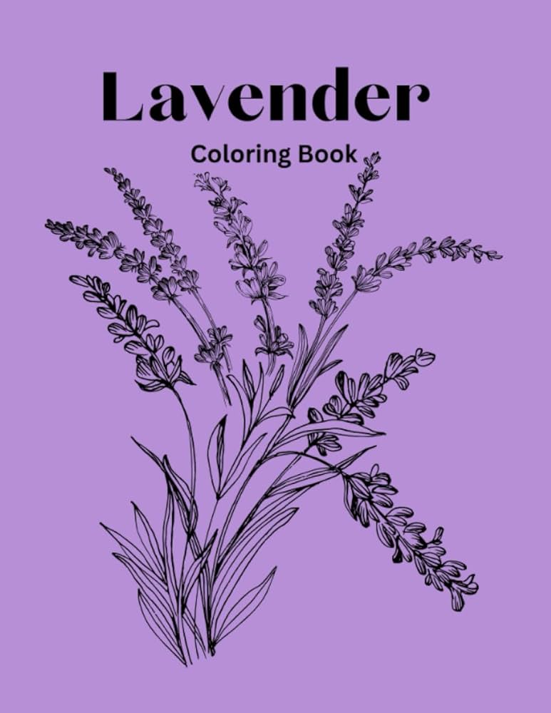 lavender coloring pages