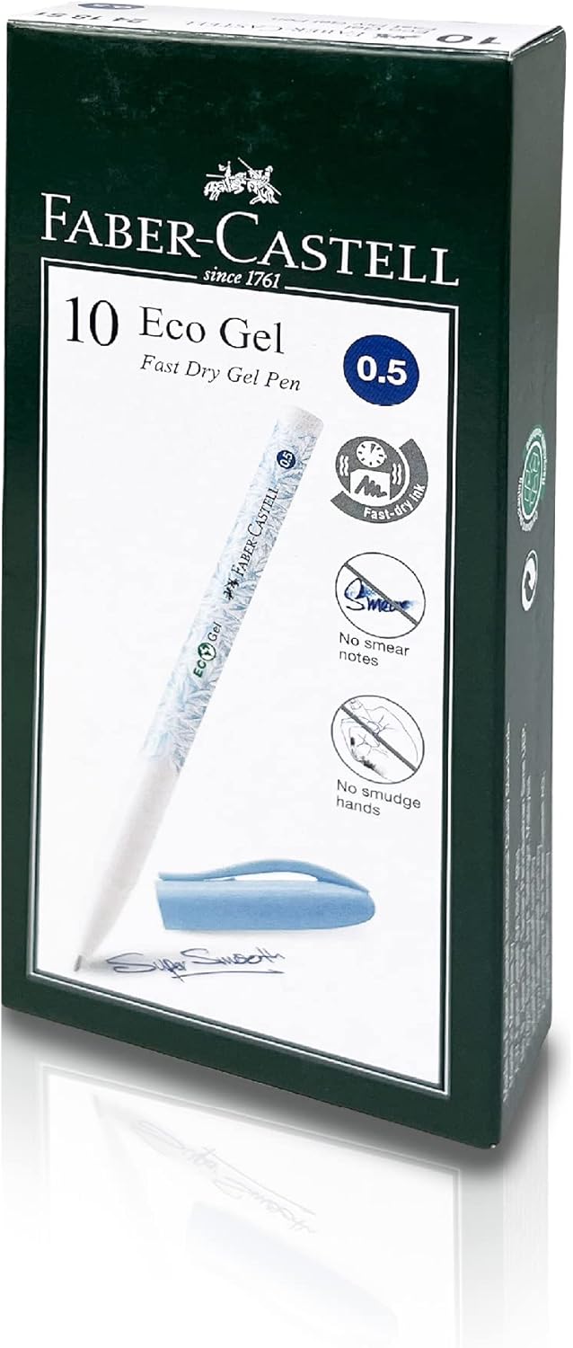 Amazon.com: Faber-Castell Sustainable Eco Gel Fast Dry Pen Made From ...