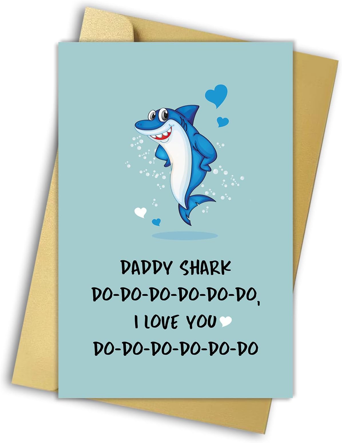 Amazon.com : Huameigf First Fathers Day Card, Daddy Shark From Baby Boy ...