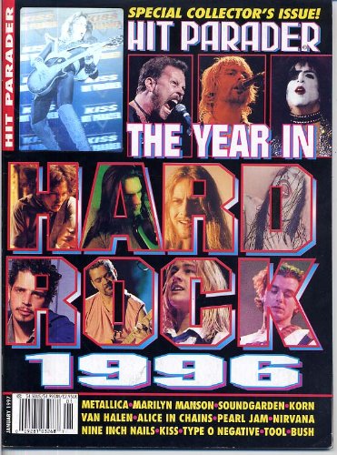 Hit Parader Magazine THE YEAR IN HARD ROCK 1996 Kiss TYPE O NEGATIVE ...