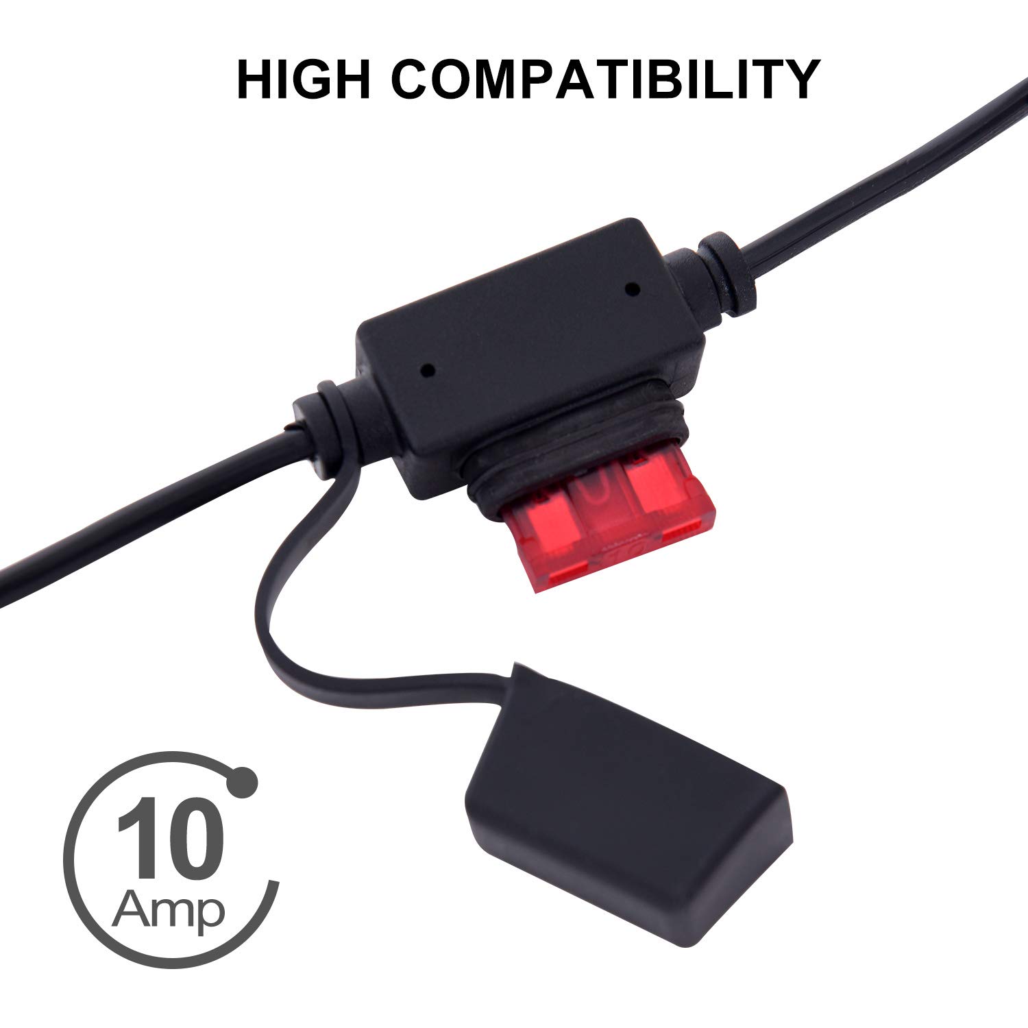 Snapklik.com : 4 PCS 22 10A Fused Ring Terminal Harness Quick Connect ...