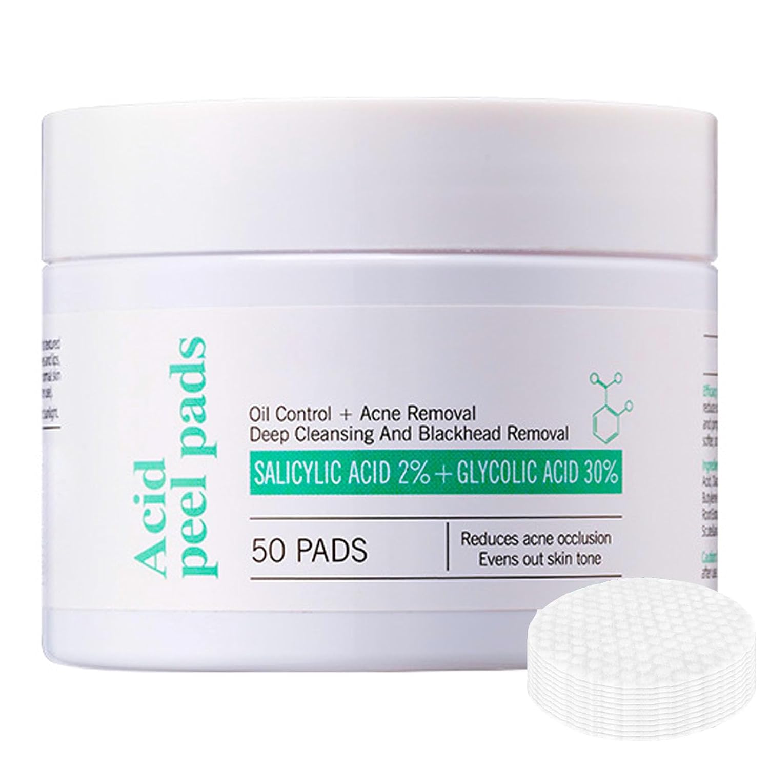 Amazon.com: ARCHIDATE 30% Glycolic and 2% Salicylic Acid Pads, Glycolic ...