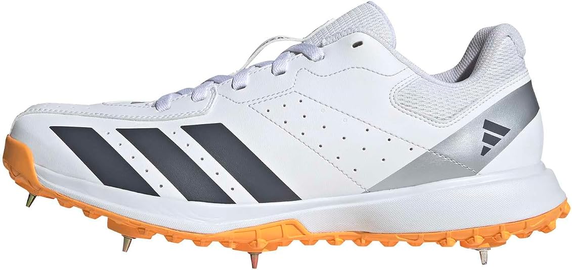 adidas Mens HOWZAT SPIKE, Ftwr White/Aurora Onix/Lucid Tangerine, 41 1/ ...