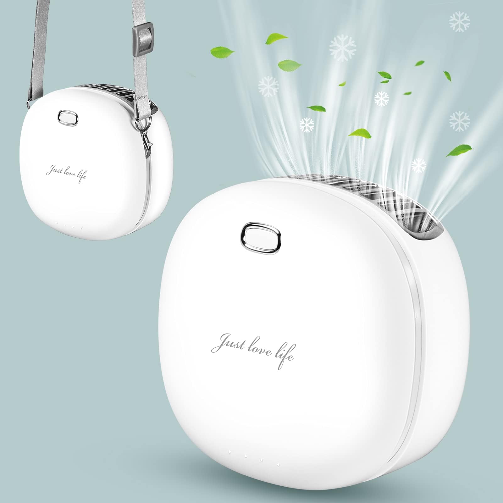 Amazon.com: Portable Hanging Neck Fan Wearable Personal Fan Battery ...