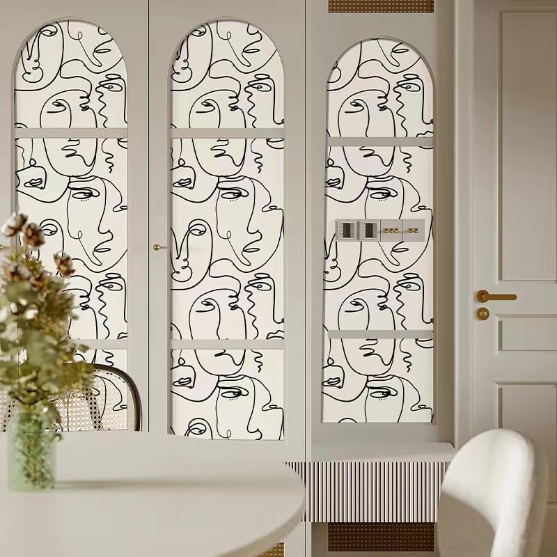 MAmoy Modern Abstract Faces Peel and Stick Wallpaper Vintage Boho ...