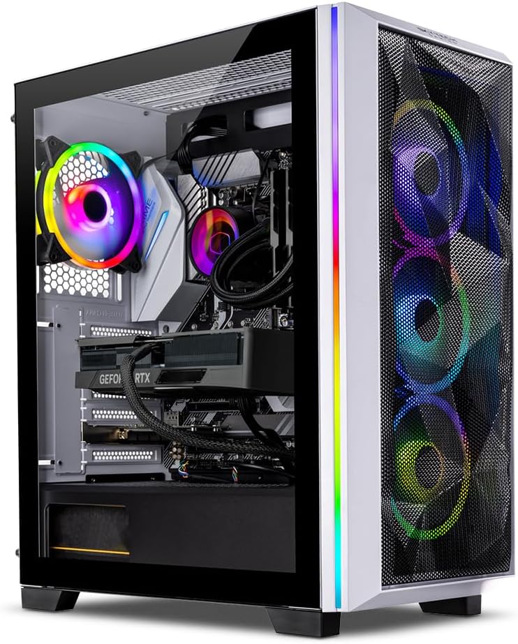 Amazon.com: Skytech Gaming Azure PC Desktop – AMD Ryzen 9 7900X3D 4.4 ...